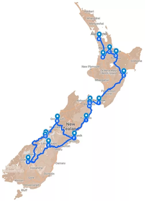 New Zealand Travel Itinerary 2 Weeks | NZ-Tourism ️